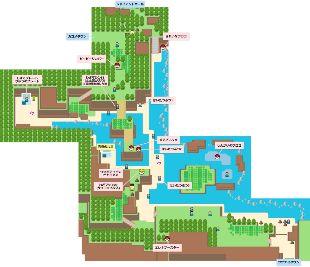【ポケモンBW】13番道路のマップと出現するポケモン【ブラック・ホワイト】 – 攻略大百科