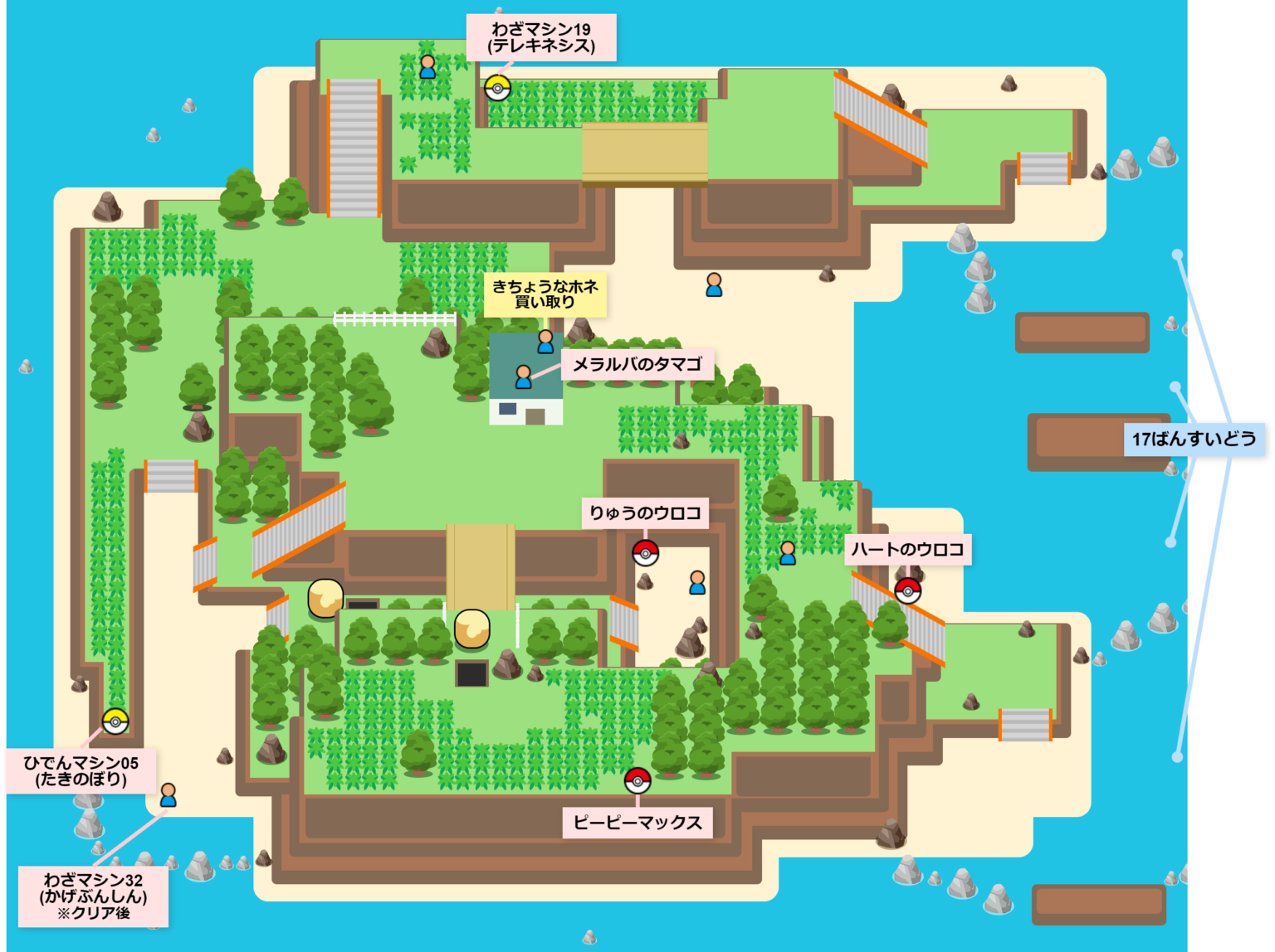 【ポケモンBW】18番道路のマップと出現するポケモン【ブラック・ホワイト】 – 攻略大百科