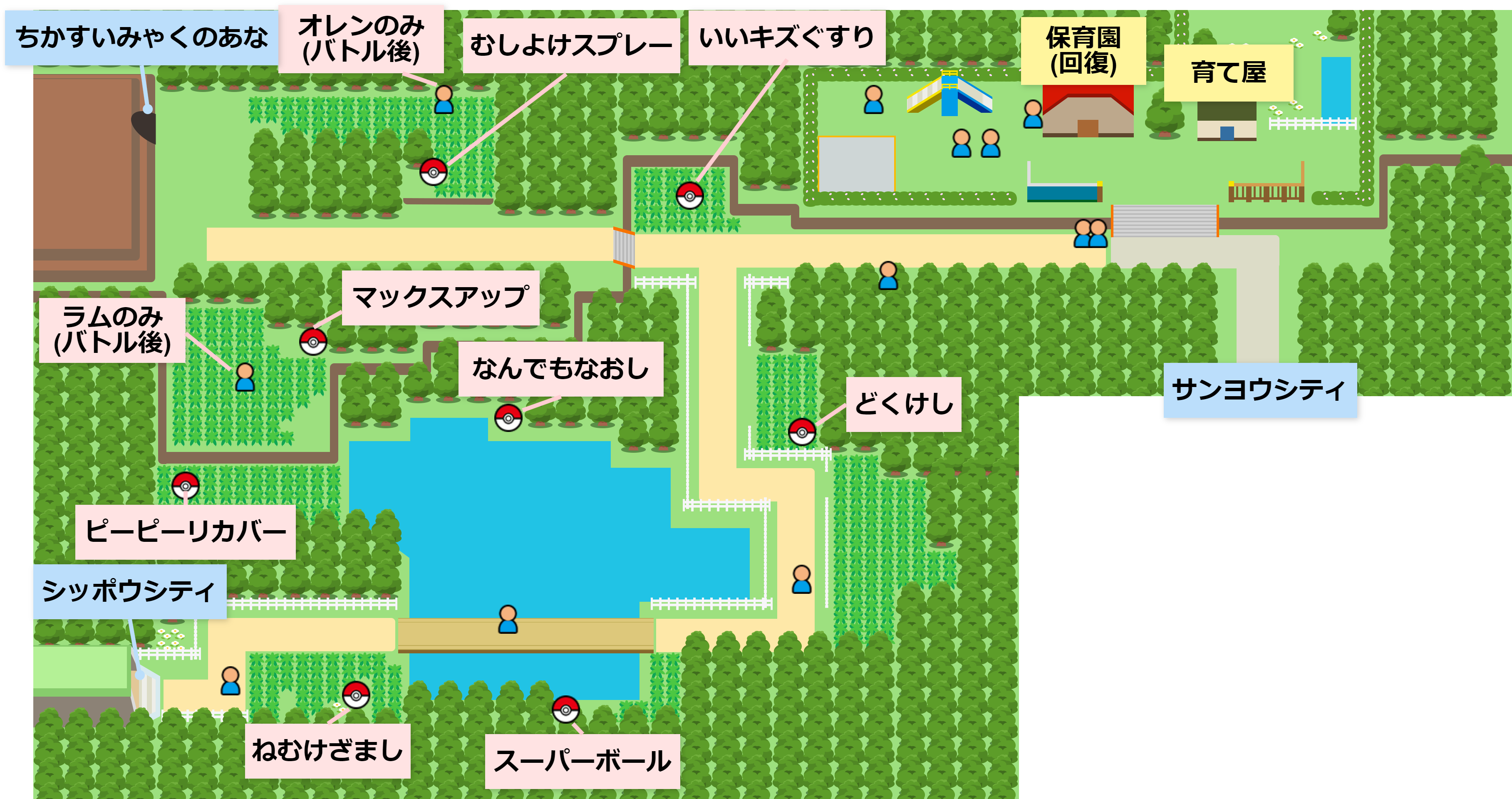 【ポケモンBW】3番道路のマップと出現するポケモン【ブラック・ホワイト】 – 攻略大百科