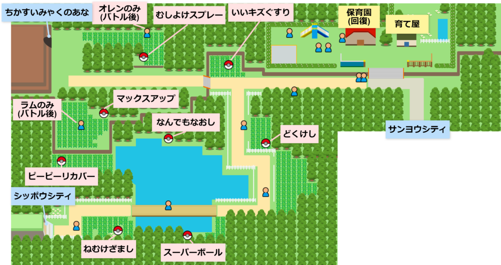 【ポケモンBW】3番道路のマップと出現するポケモン【ブラック・ホワイト】 – 攻略大百科